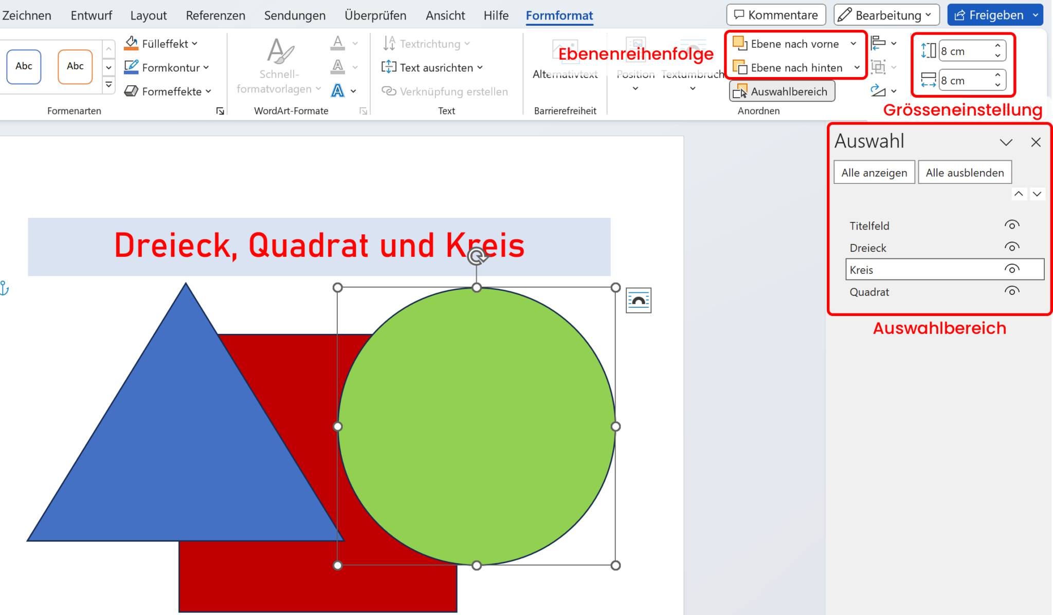 Bilder, Formen und Textfelder – digibasics